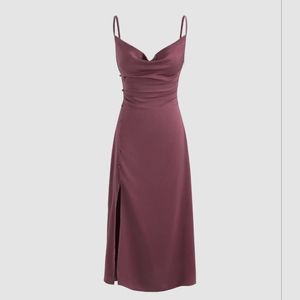 Cider | Dresses | Nwt Cider Cowl Neck Slip Dress | Poshmark